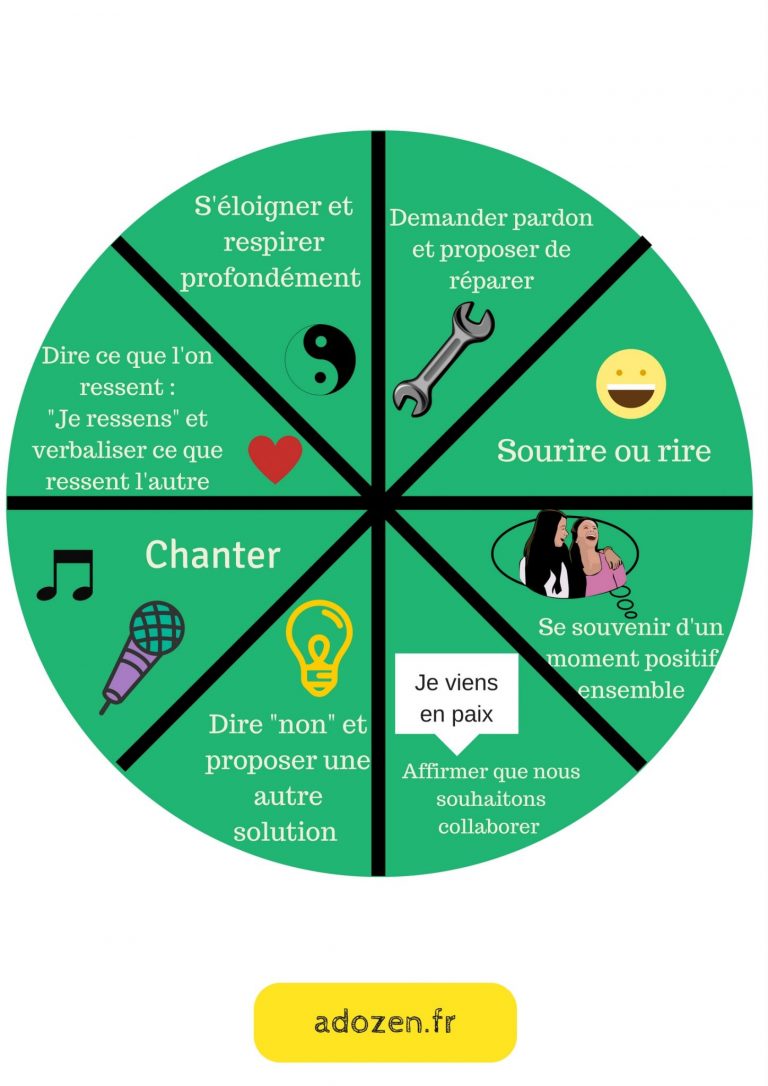 Roue des choix pour éviter les conflits et mieux communiquer entre ...