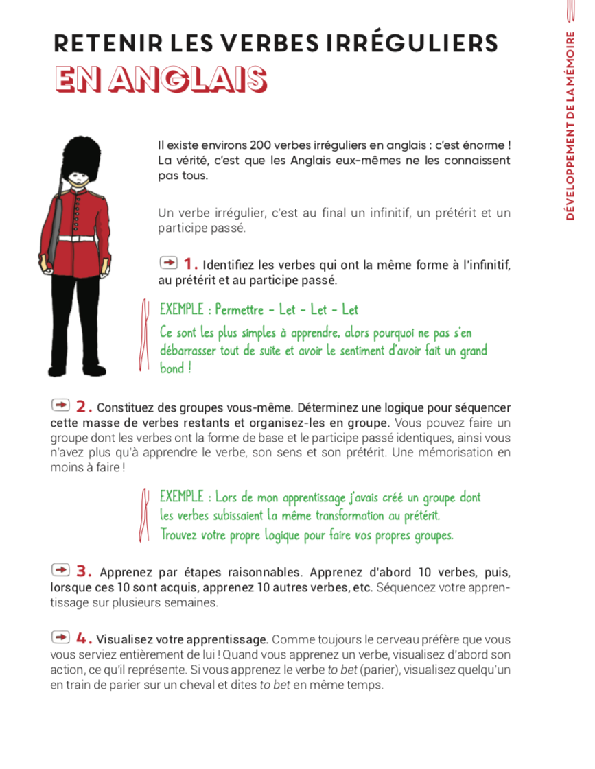 2 méthodes pour mémoriser les verbes irréguliers – Ado Zen